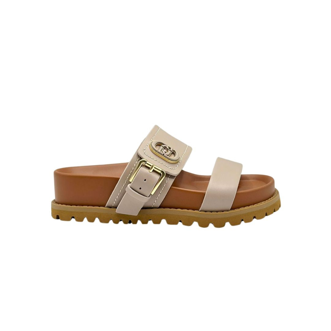 Chinelos LIU.JO Livia 02 Taupe - Vertice Fashion Store – Vértice